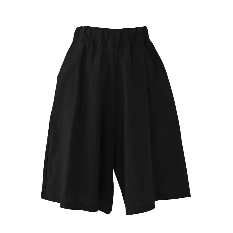 Loose Elastic Waist Solid Shorts Casual Shorts Spring Summer Temu Ireland