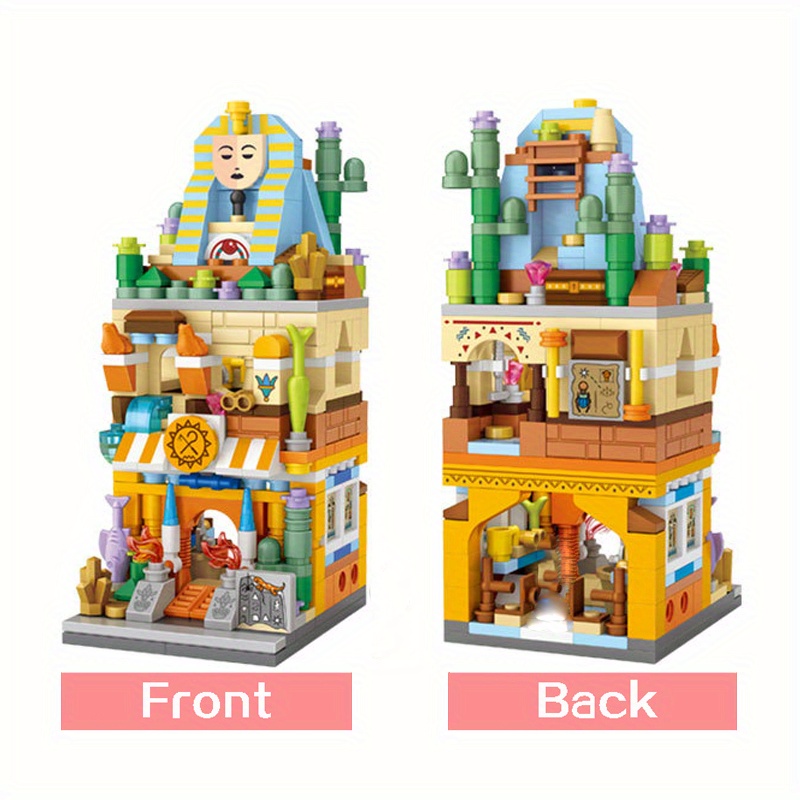 Miniature City Building Blocks Diy House 3d Castle Model Architectural ...