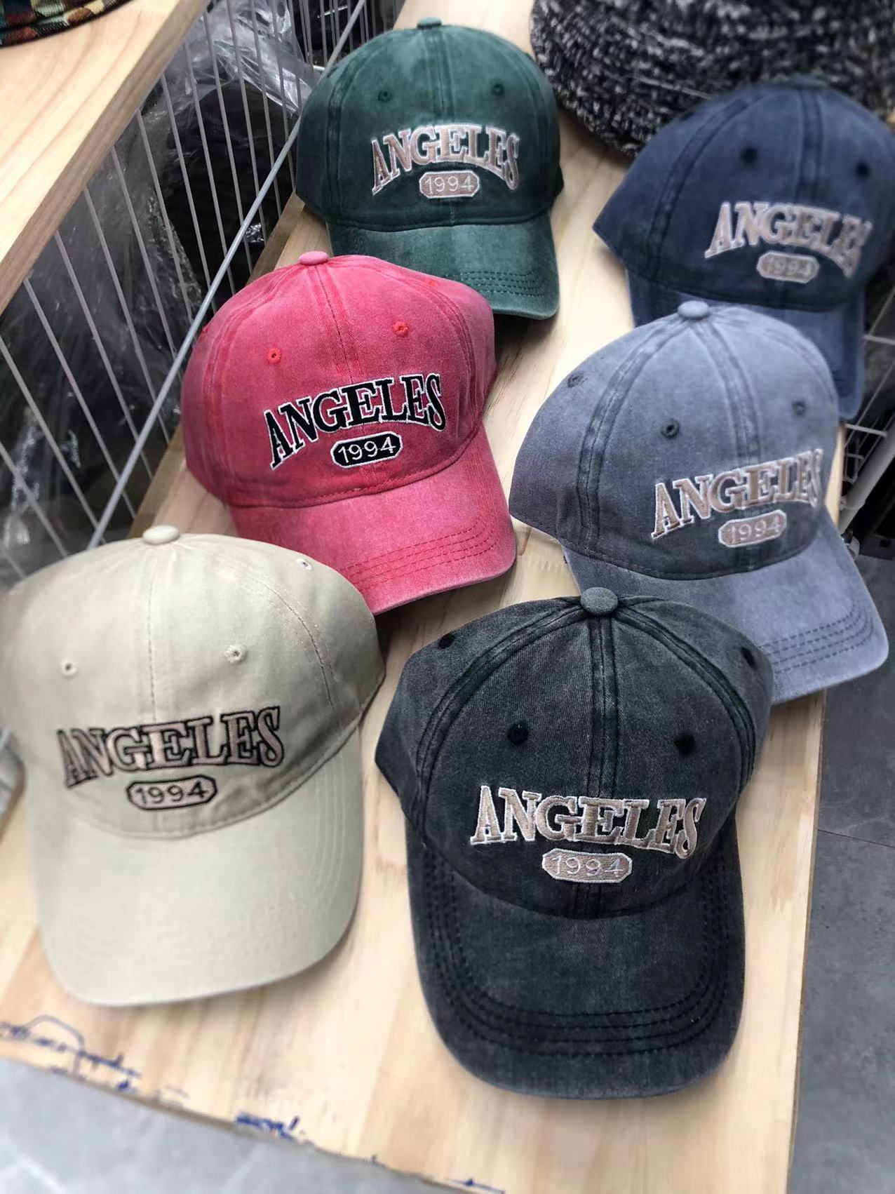 men cap brooklyn embroidery washed baseball hat adjustable snapback ...