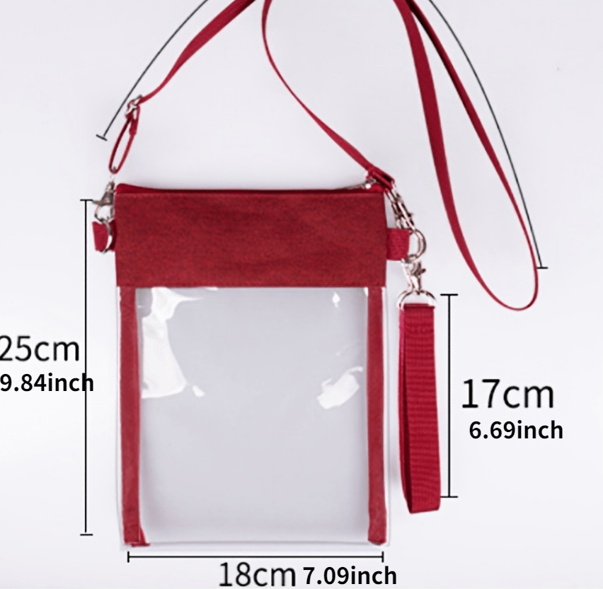 Hot Selling Pvc Transparent Cosmetic Bag Stadium Coin Mobile - Temu Norway