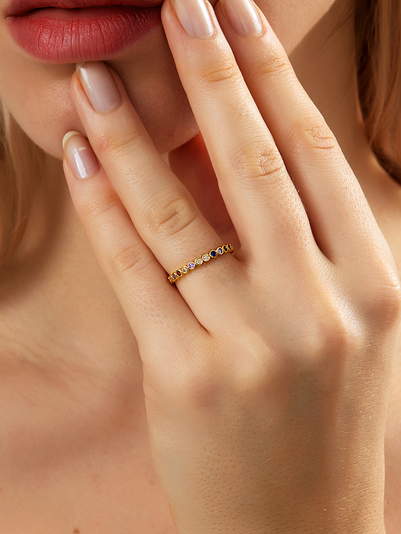 Fashion Jewelry Rings 18k Gold Plated Cubic Zirconia Rings - Temu Australia