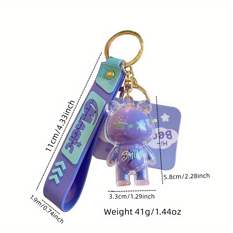 cartoon bear bracelet keychain cute animal doll key ring - {region_name}