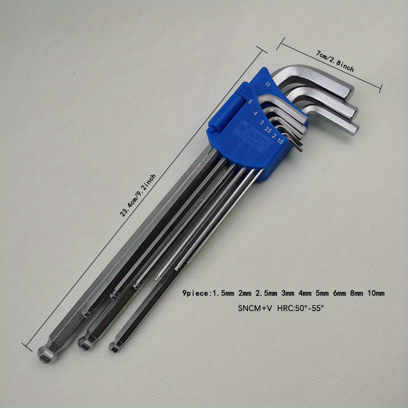 Special Long Ball Inner Hexagonal Wrench Matte Surface Snvm V Hardened