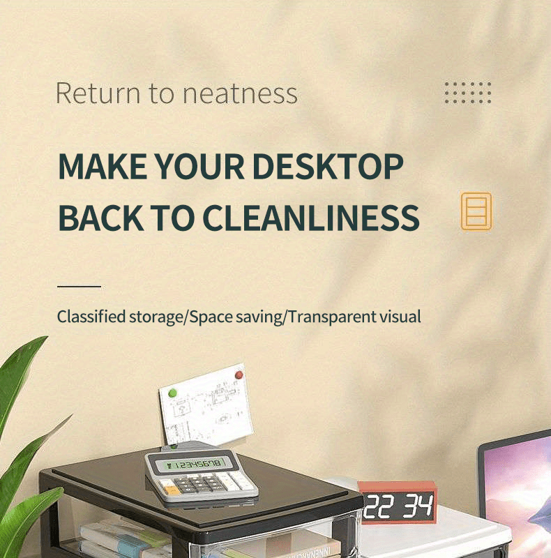 Desktop Drawer Organizer 2/3/4 Large Capacity Drawer - Temu United