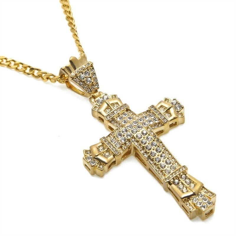 Men's Fashion Artificial Jewelry Artificial Diamond Stainless Steel ...