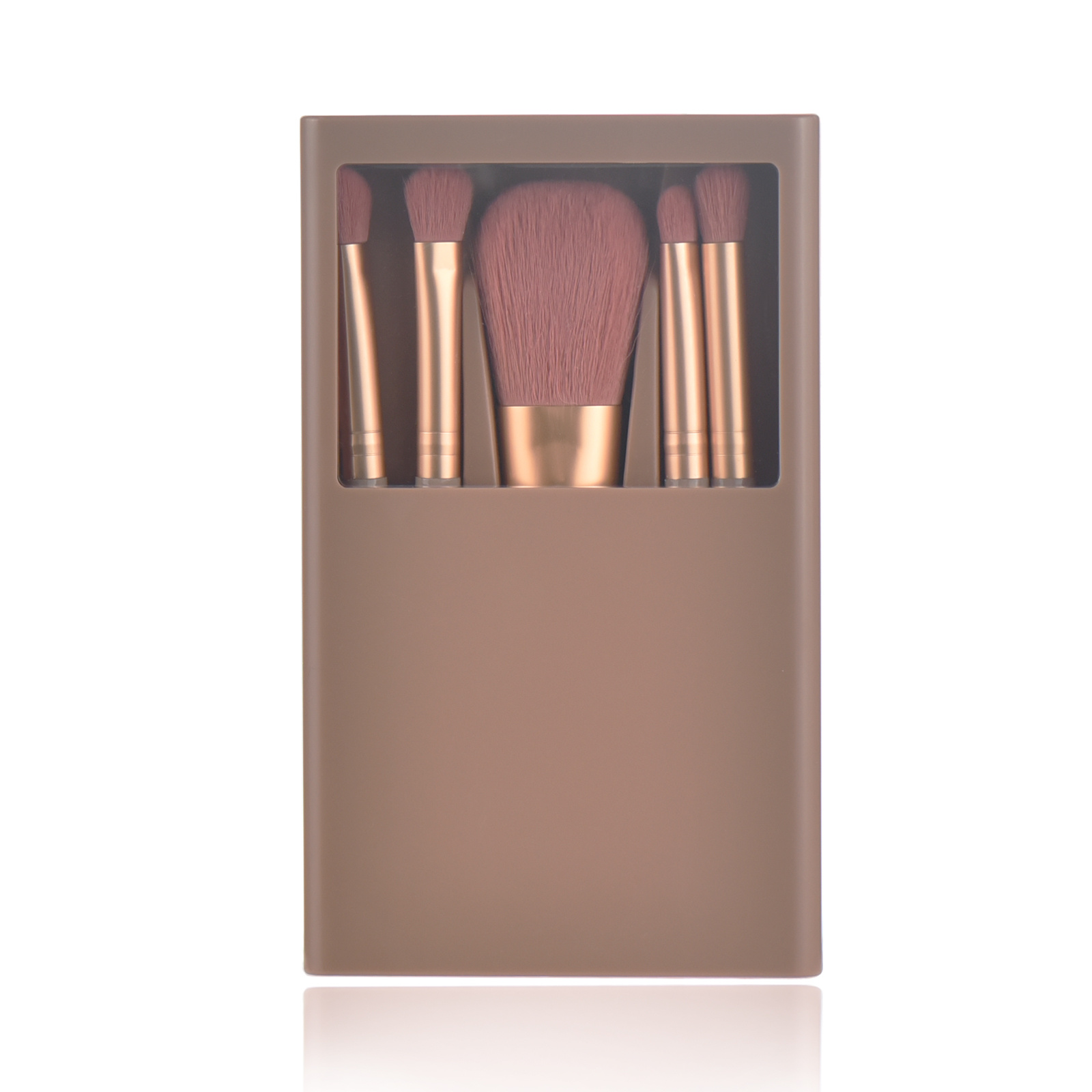 Complete Travel Size Makeup Brush Set Mirror Case - Temu