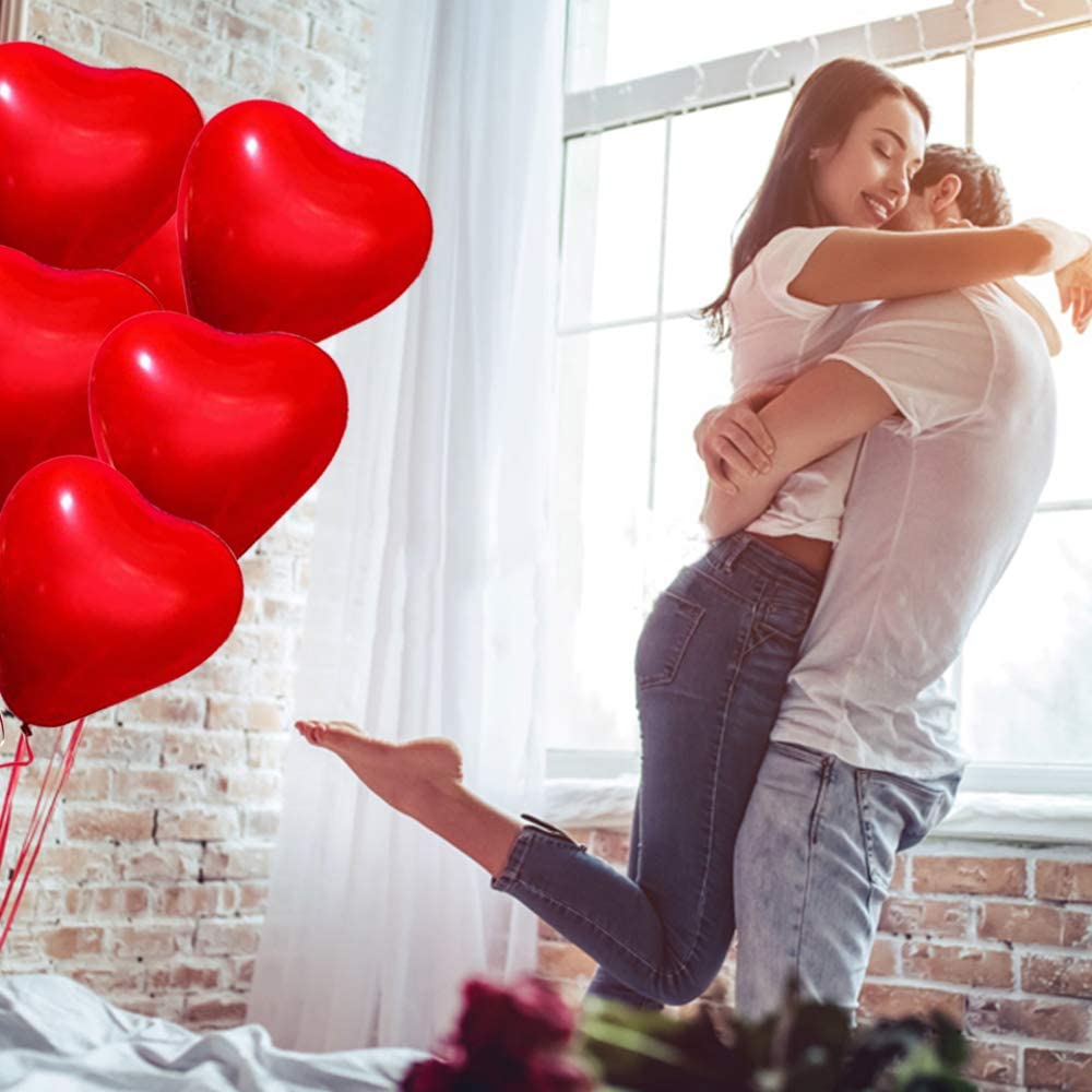 love heart balloons red heart balloons for valentines day wedding ...