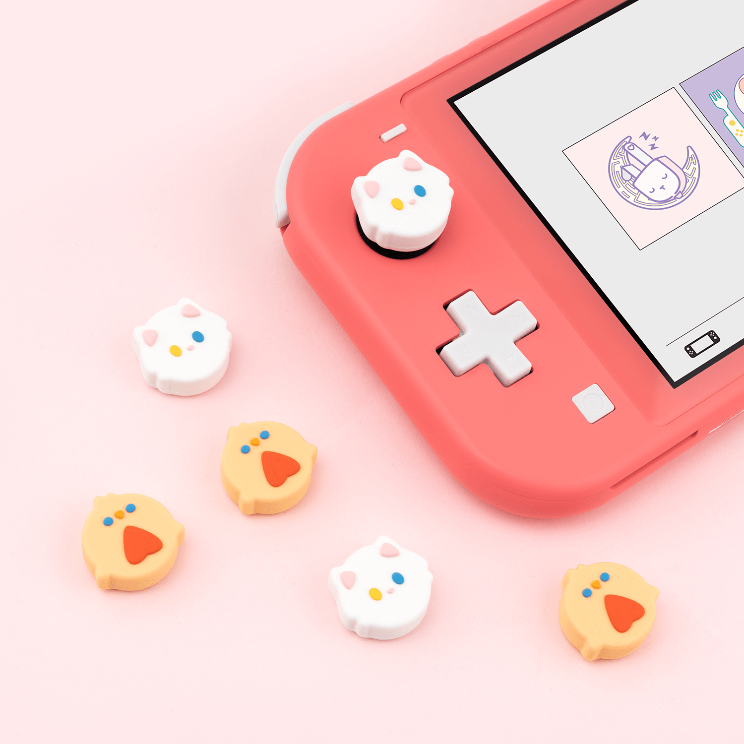 Cute Animal Thumb Grip Caps Soft Silicone Joystick Cover - Temu Australia