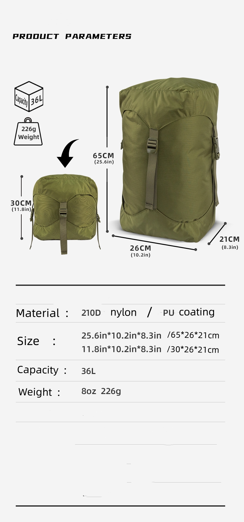 Compression And Backpacking In 8l 15l 20l And 35l - & - Temu New Zealand