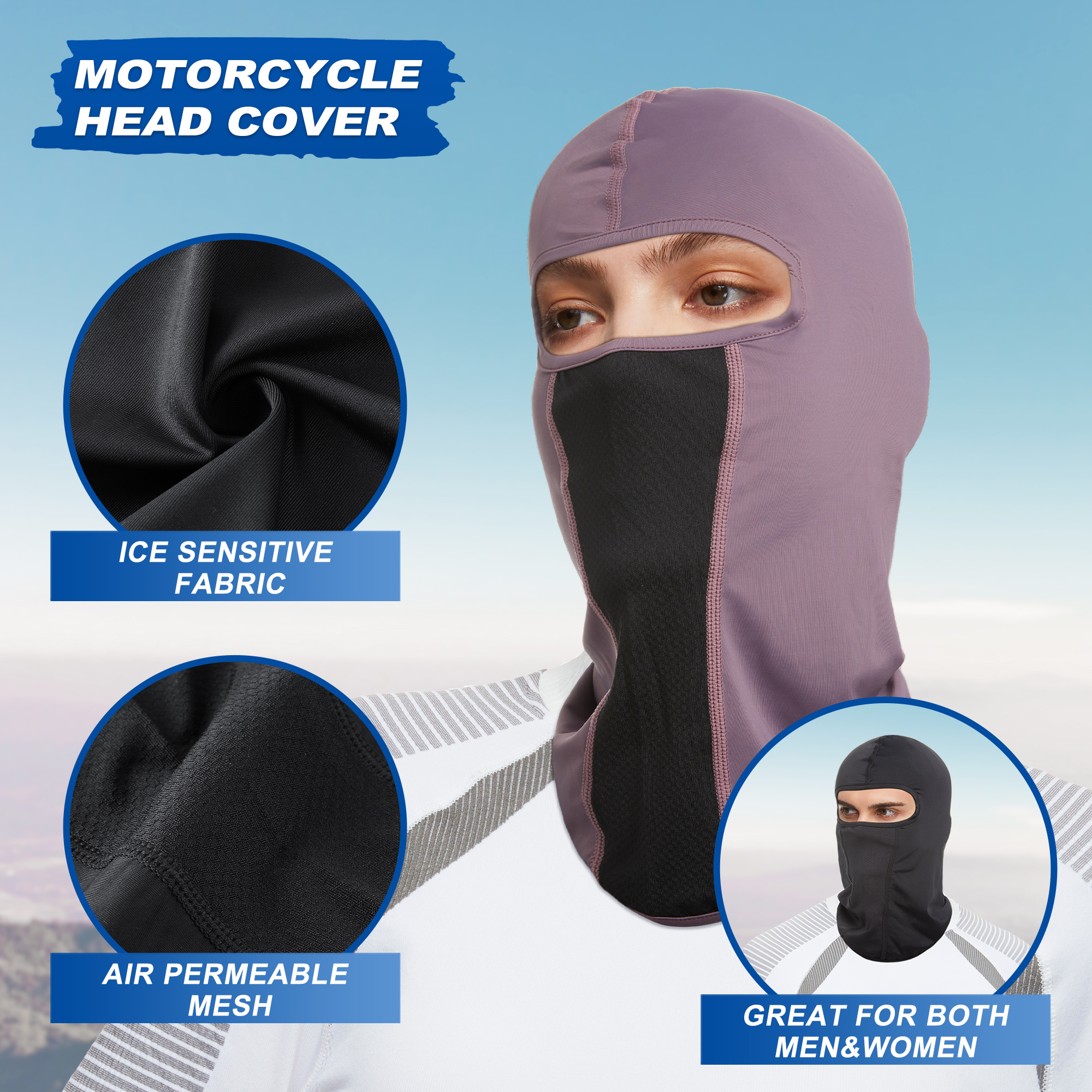 Cooling Thermal Single Hole Balaclava Hooded Face Mask Hat - Temu Canada
