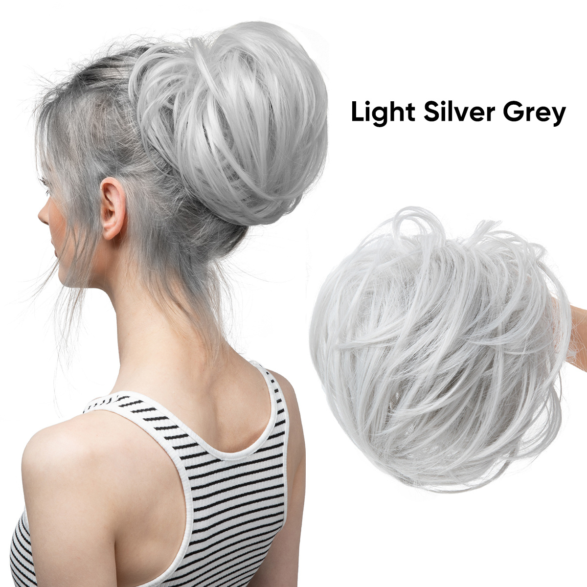 Instant Updo Hair Piece Messy Bun Short Ponytail Chignon - Temu