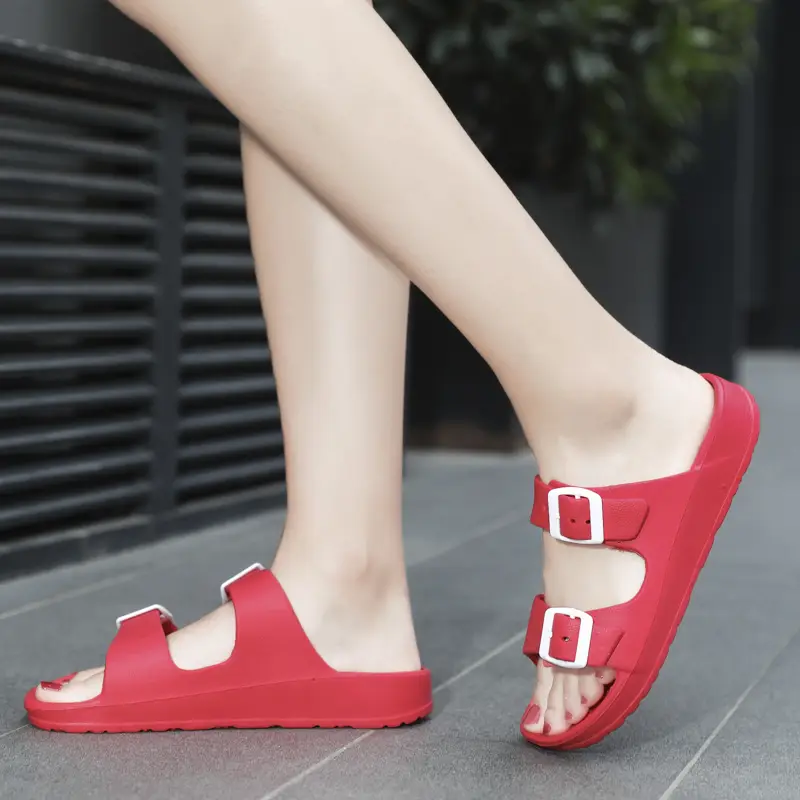 Solid Open Toe Slides Anti Slip Slippers Wear Resistant Soft Temu New