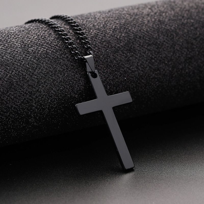 Cross Pendant Necklace European American Hip hop Trendy Men - Temu ...