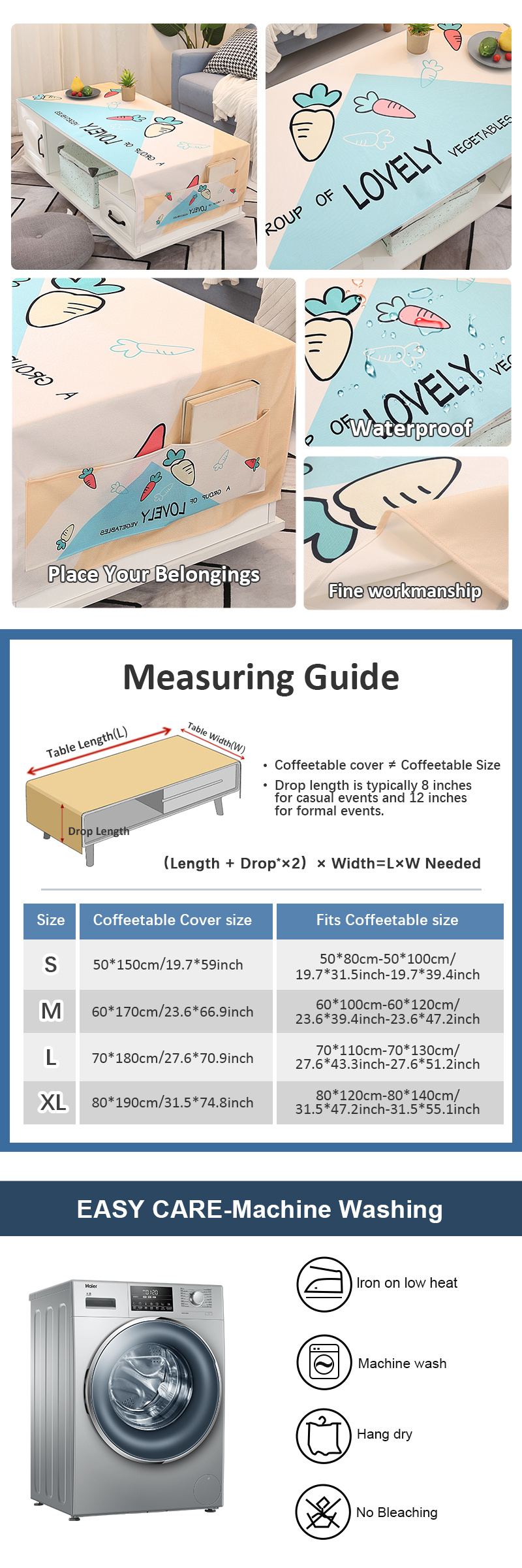 Waterproof Fruit Printed Coffee Table Cloth Polyester - Temu Australia