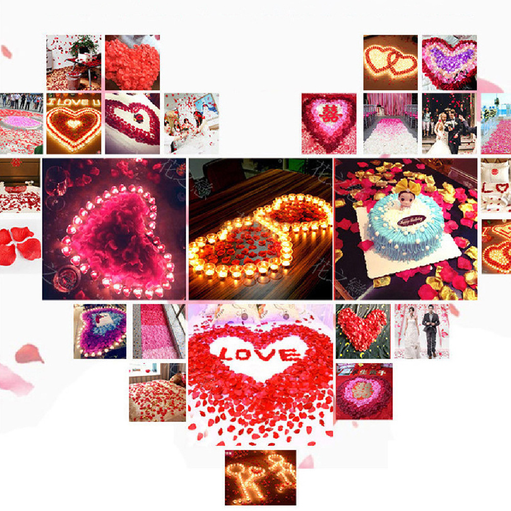 2000pcs Rose Petals Add Romance To Any Occasion With Artificial Silk ...