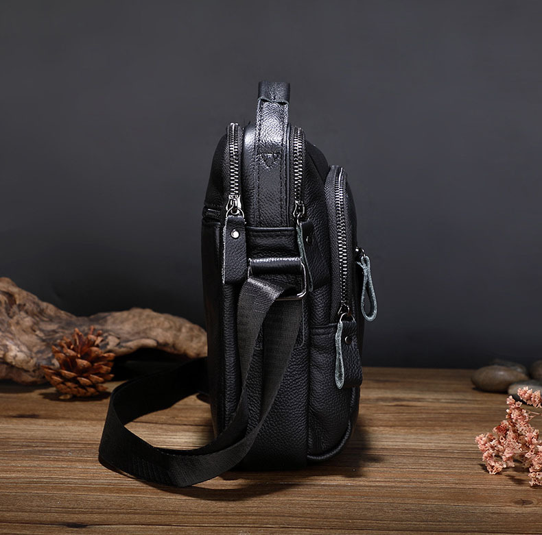 shoulder bag men' genuine leather vertical - Temu