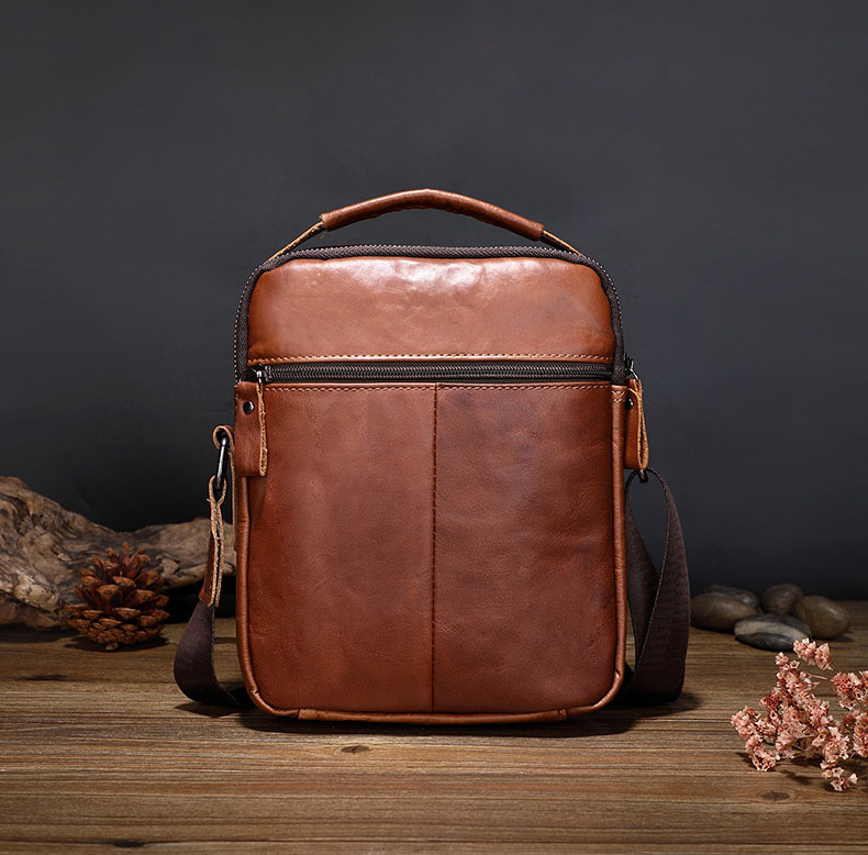 shoulder bag men' genuine leather vertical - Temu
