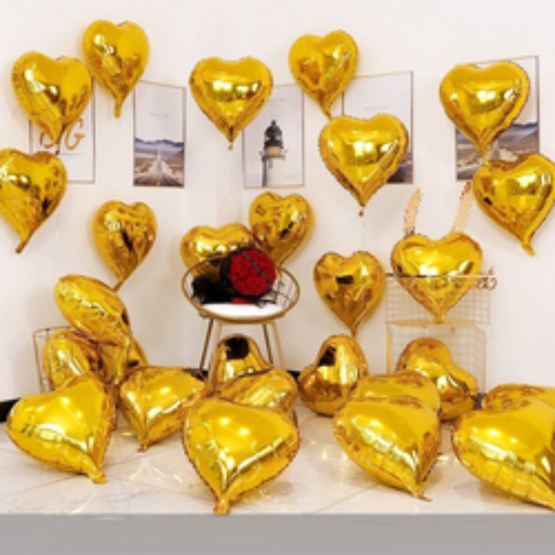 8pcs Romantic 18 Inch Love Heart Foil Balloons Set For Wedding Party ...