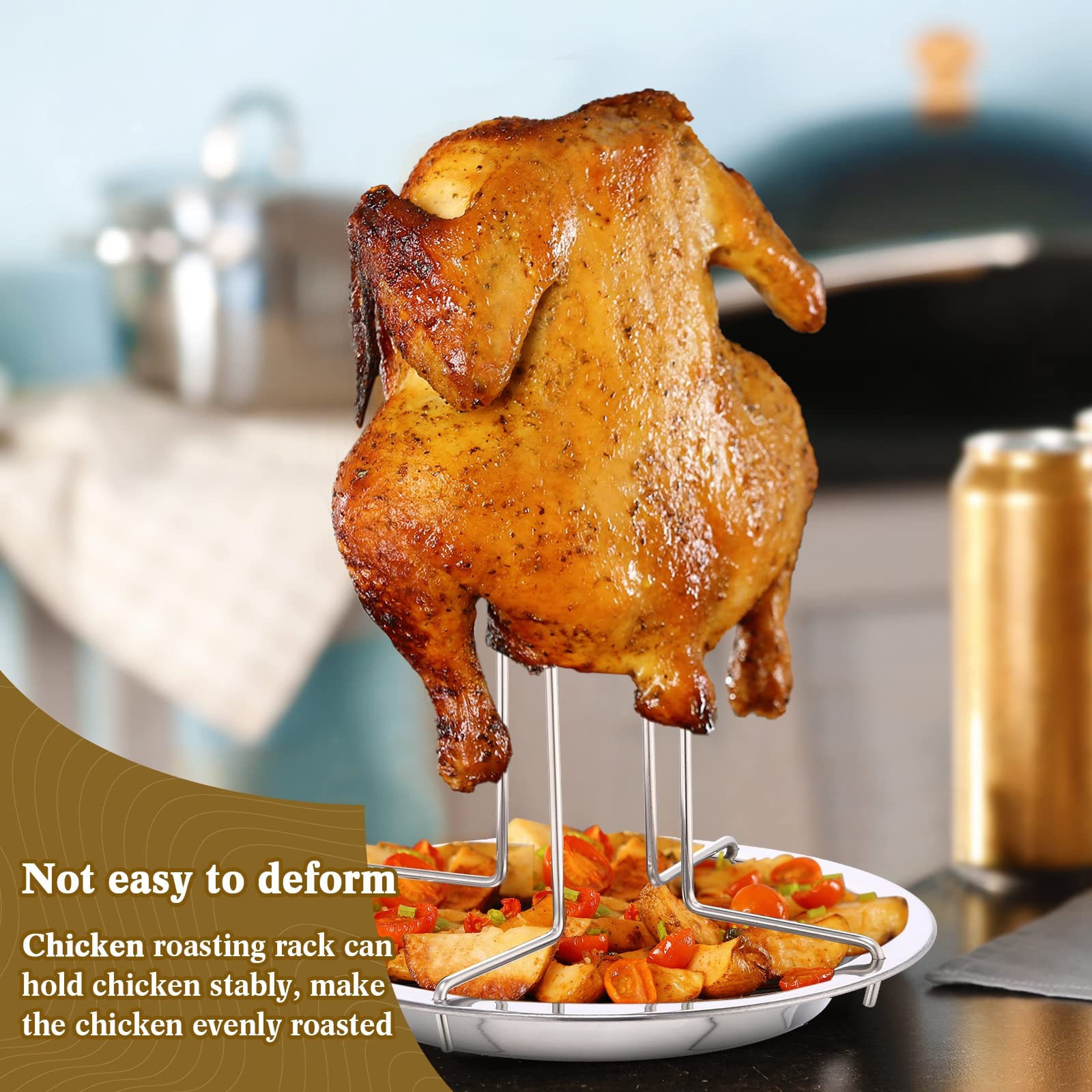 Stainless Steel Rack Roast Tray Turkey Rack Bbq Grill Tools | Check Out ...