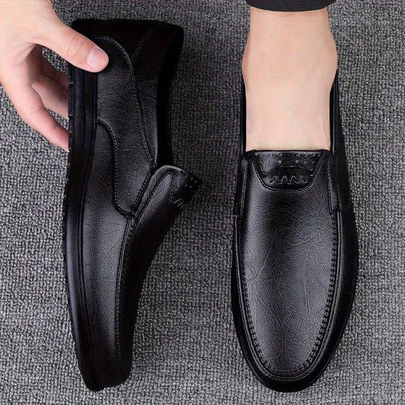 Mens Stitch Loafer Shoes Breathable Lightweight Slip On Casual Shoes