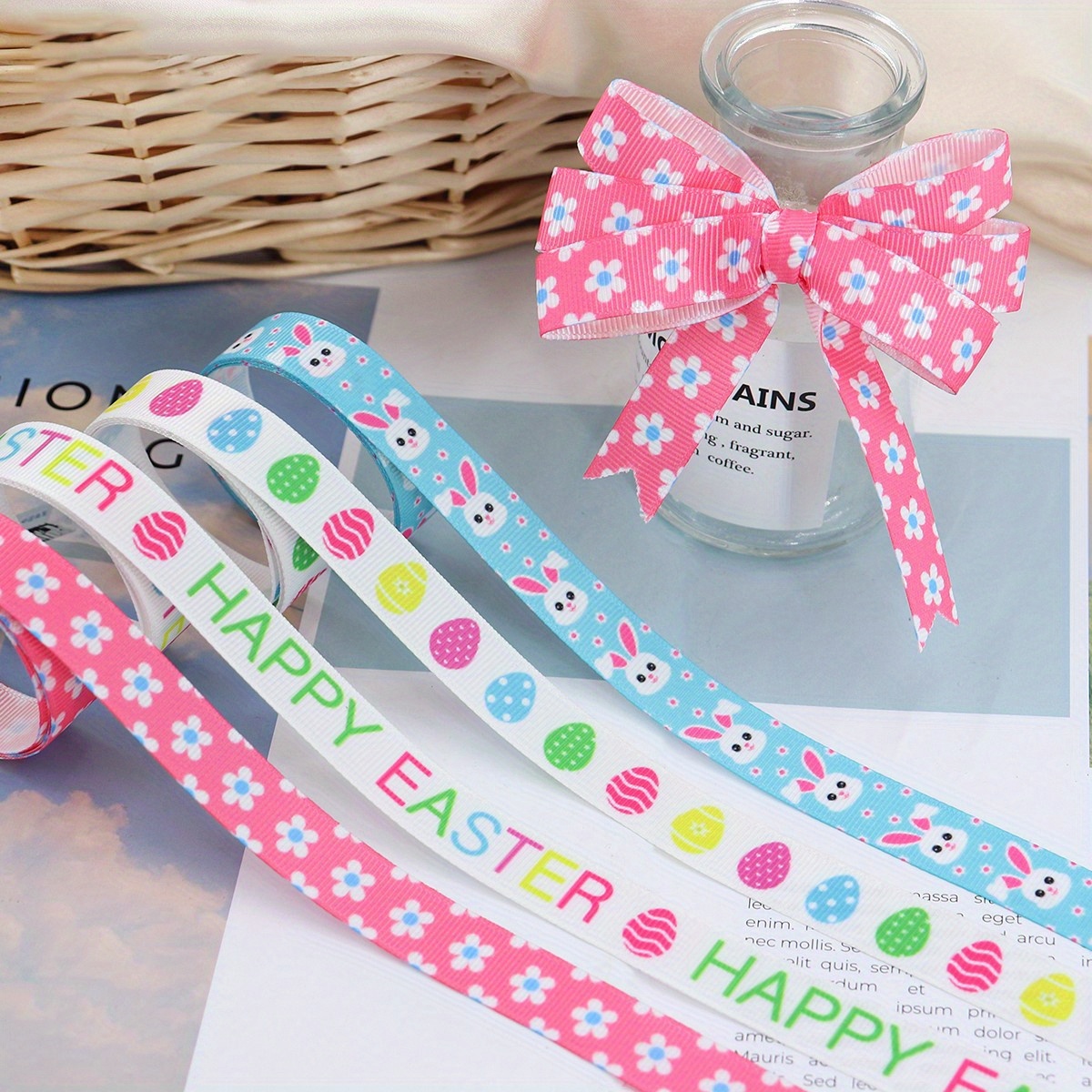 Bows Ribbons Easter Ribbon Headdress Bow Accessories Holiday - Temu ...