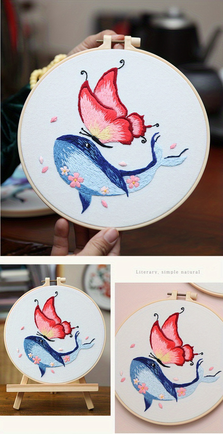 3d Embroidery Kit Beginners Cross Stitch Kits Adults - Temu New Zealand