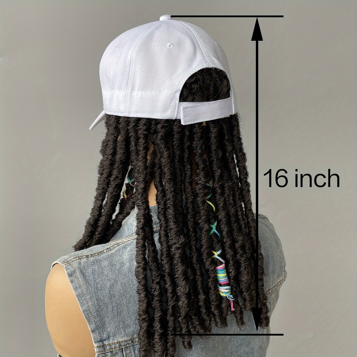 Hat Wigs Dreadlock Wigs With Baseball Glueless Hat With Synthetic Hair ...