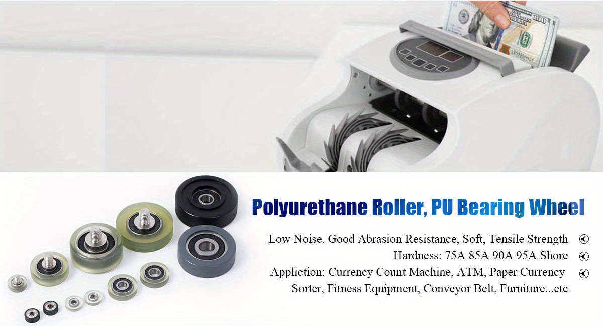 Pu Coated Roller 688rs Bearing Pu68822 5 Diameter - Temu Norway