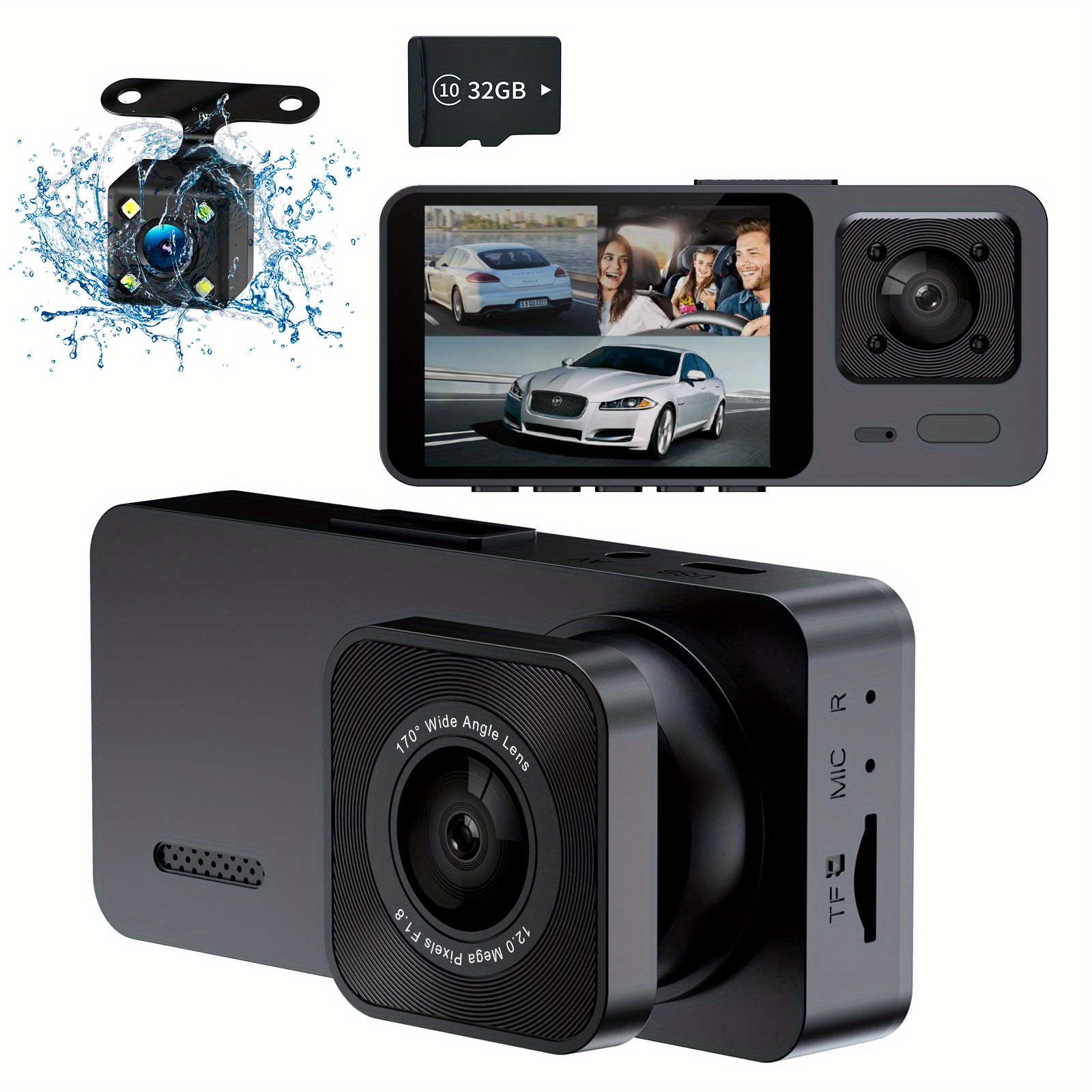 1080p dashboard camera adjustable lens 140° - Temu Canada