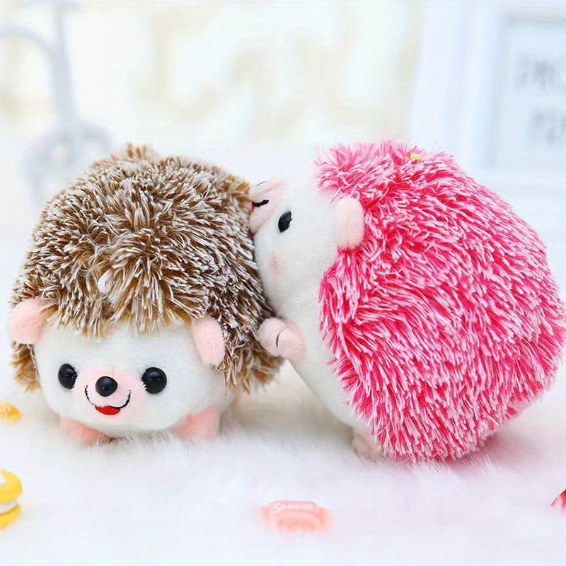 1pc Plush Hedgehog Stuffed Animal Doll Fluffy Toy Bag - Temu