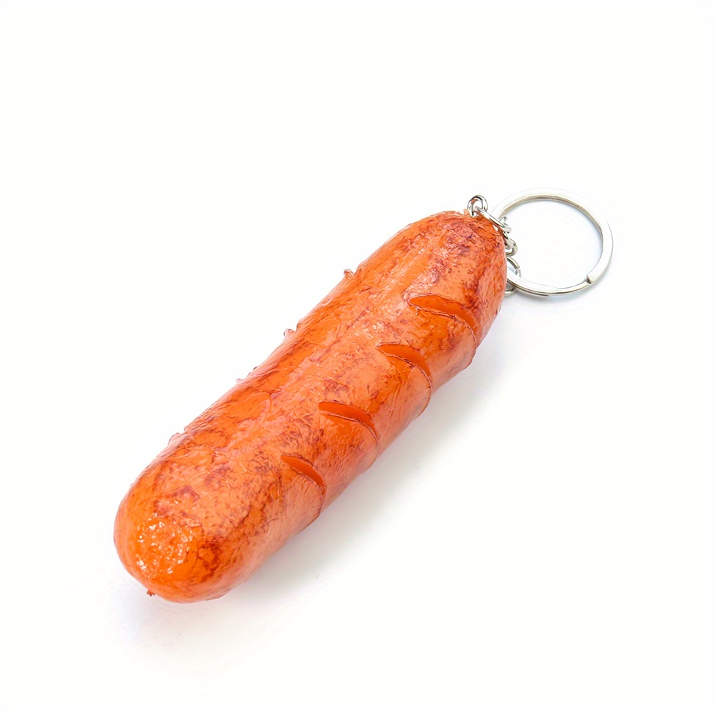 Creative Simulation Food Ham Sausage Keychain Keyring For Men Bag ...