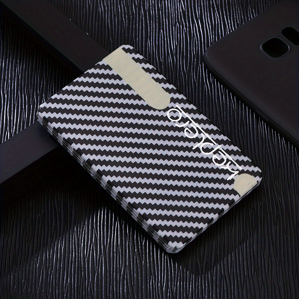 Carbon Fiber Magnetic Card Sleeve Carbon Fiber Style Wallet - Temu ...