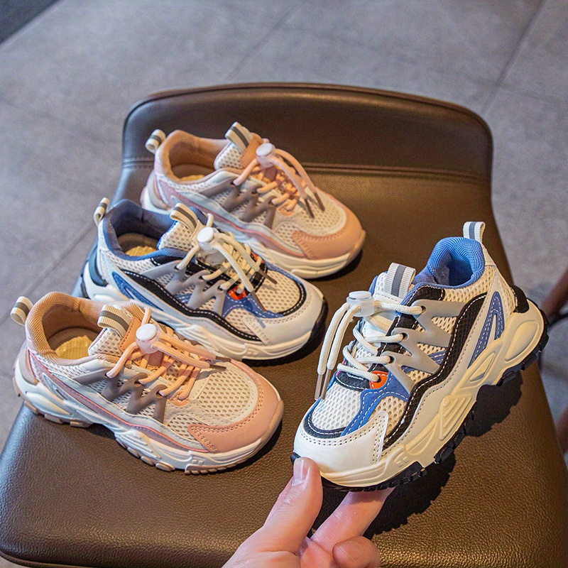 Girls Boys Chunky Shoes Breathable Lightweight Comfy Outdoor Non Slip ...