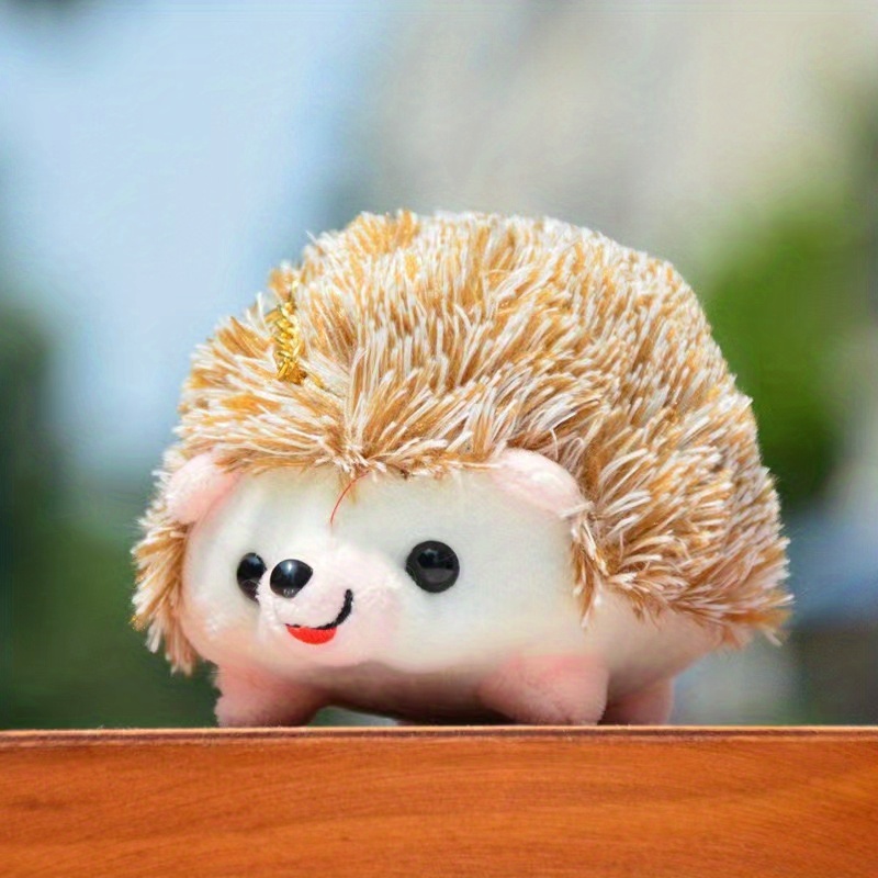 1pc Plush Hedgehog Stuffed Animal Doll Fluffy Toy Bag - Temu