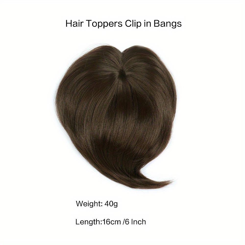 Invisible Clip in Bangs For Women Short Wig With Thick - Temu