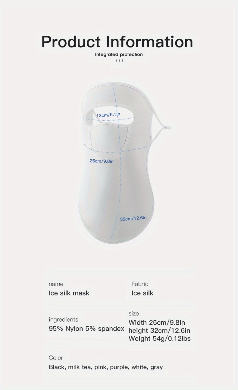 Breathable Summer Neck Gaiter Uv Protection Face Mask - Temu Norway