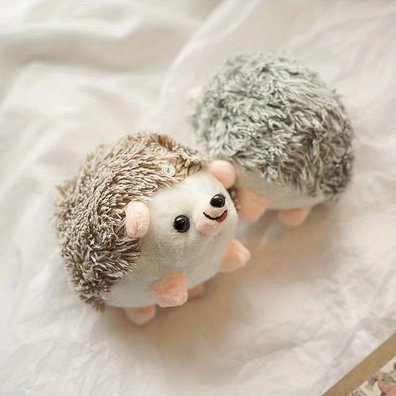 1pc Plush Hedgehog Stuffed Animal Doll Fluffy Toy Bag - Temu