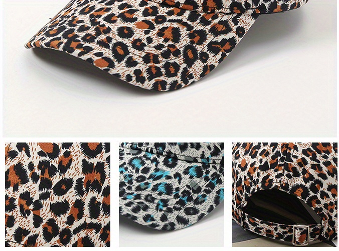 Classic Leopard Print Baseball Cap Vintage Casual Sports Hat - Temu New ...