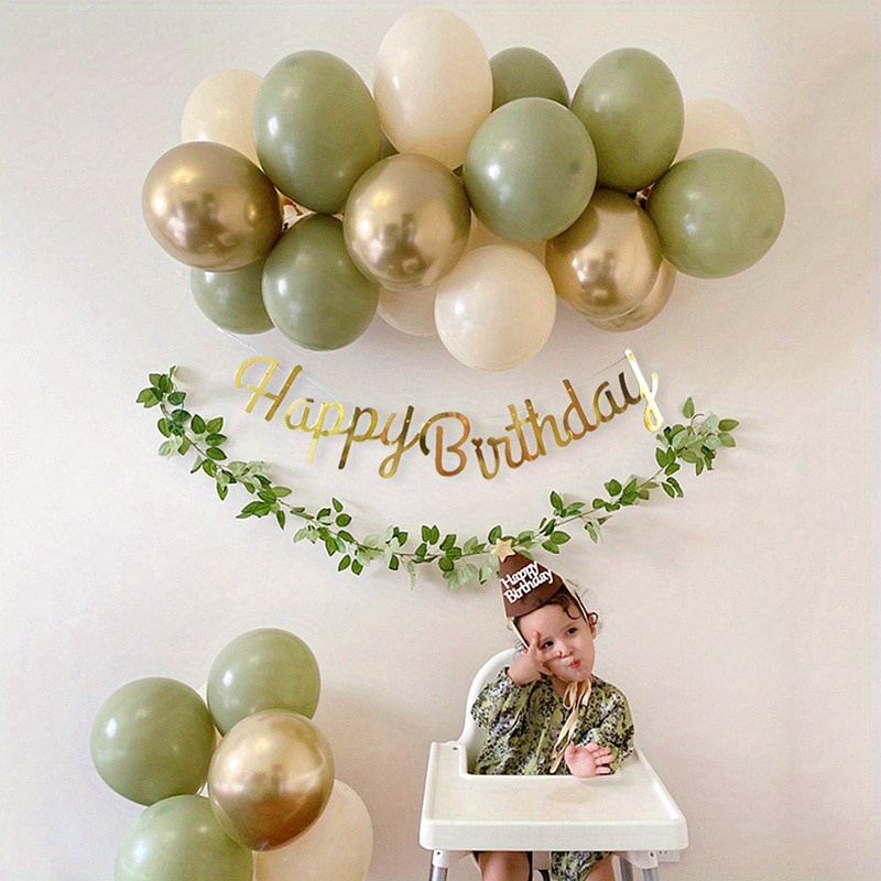 Bean Green Latex Balloons Garland Arch Kit Wedding Jungle - Temu Australia