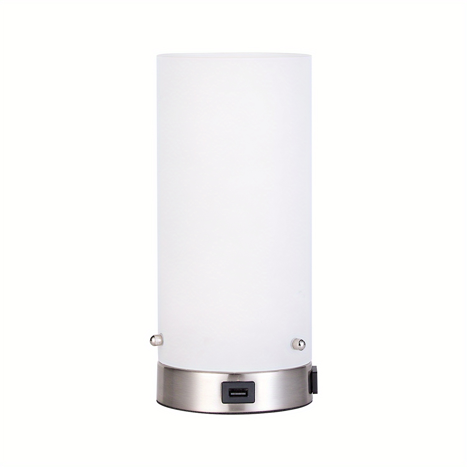 1pc Touch Table Lamp Nightstand Lamp With Usb Charging Port White Jade ...