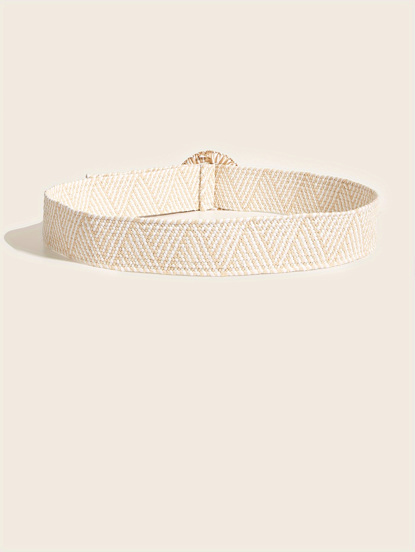 beige white woven belt round boho coat dress straw - Temu Norway
