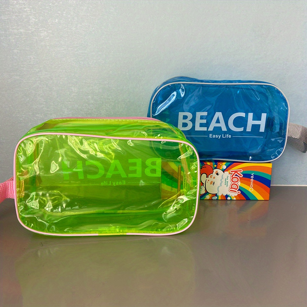 new transparent waterproof wash bag portable travel pvc - Temu Australia