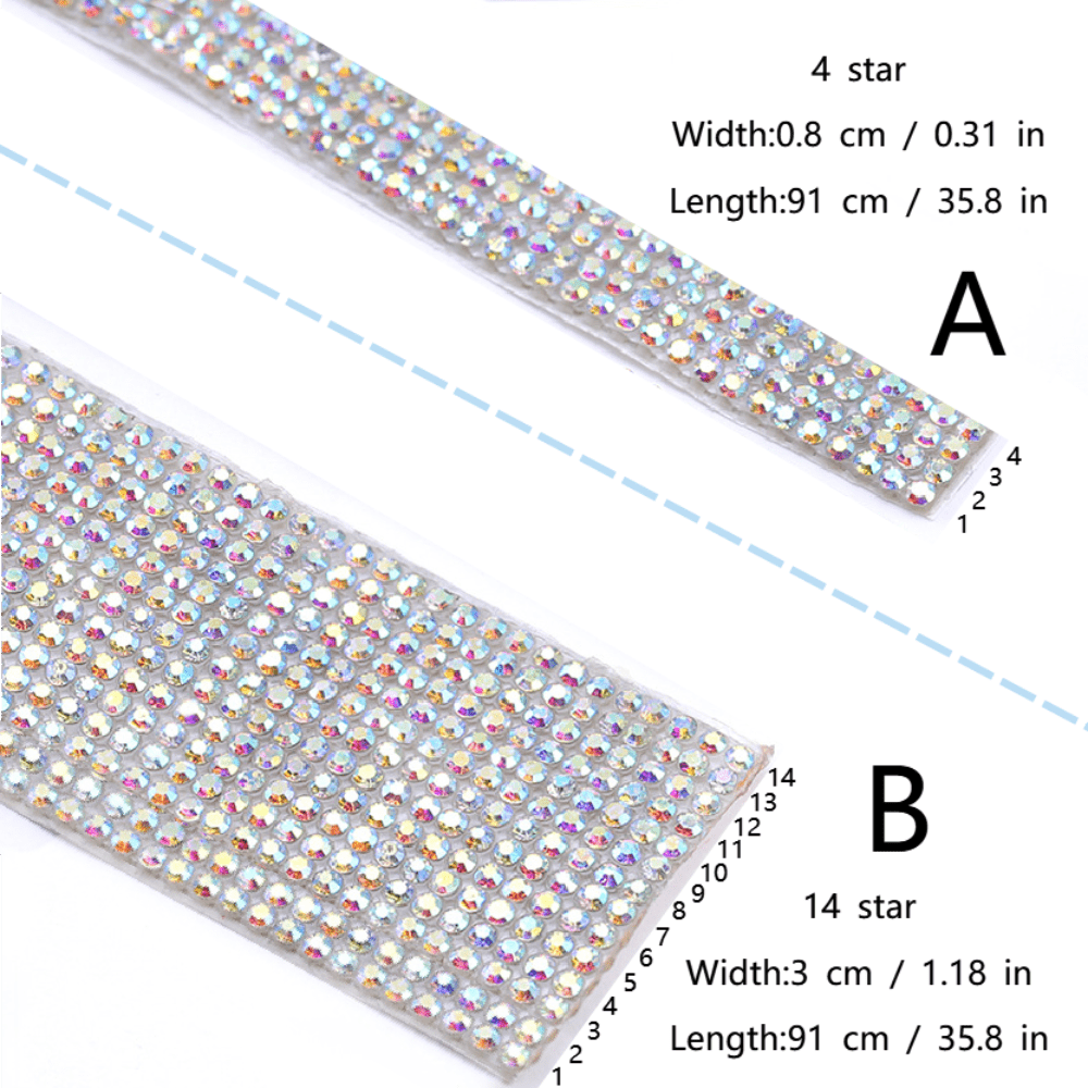 With Self Adhesive Crystal Rhinestone Decoration - Automotive - Temu United