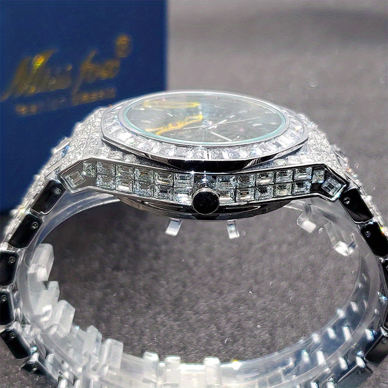 1pc Automatic Hollow Mechanical Watch Mens Mechanical Wristwatch Full ...
