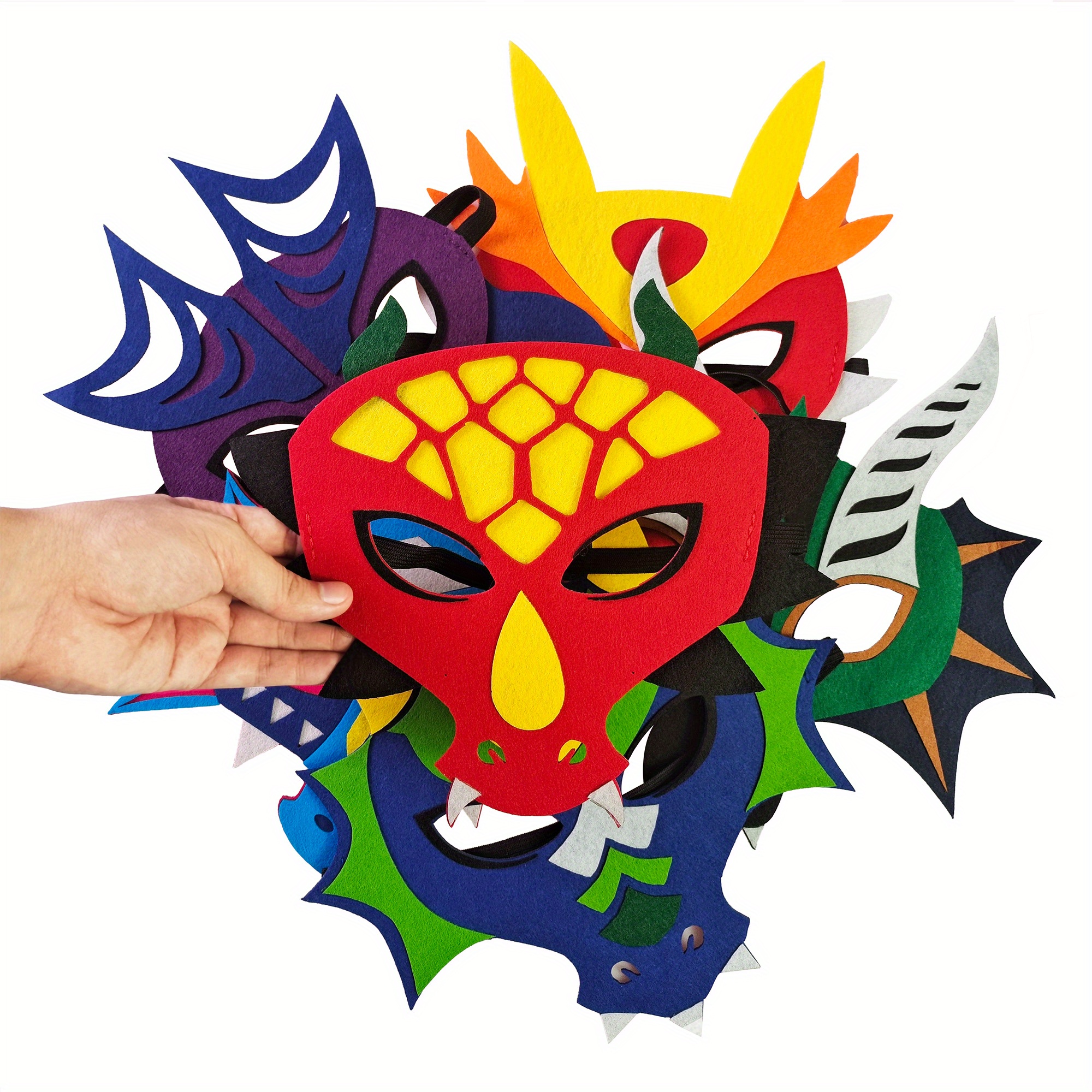 Felt Dragon masks Kids Birthday Party favors dinosaur Dress - Temu ...