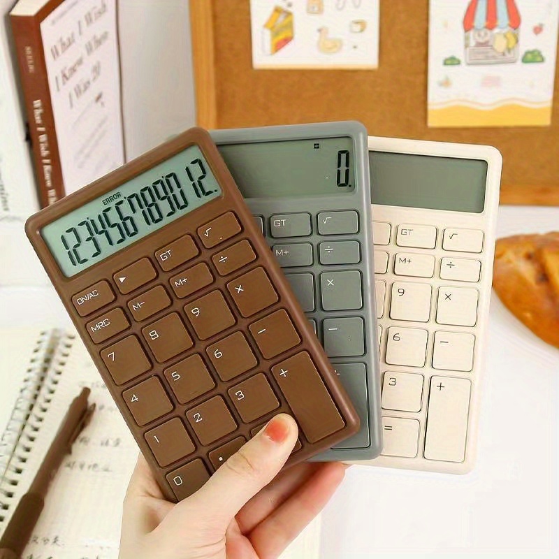Stylish 12 Digit Battery powered Desktop Calculator Easy - Temu
