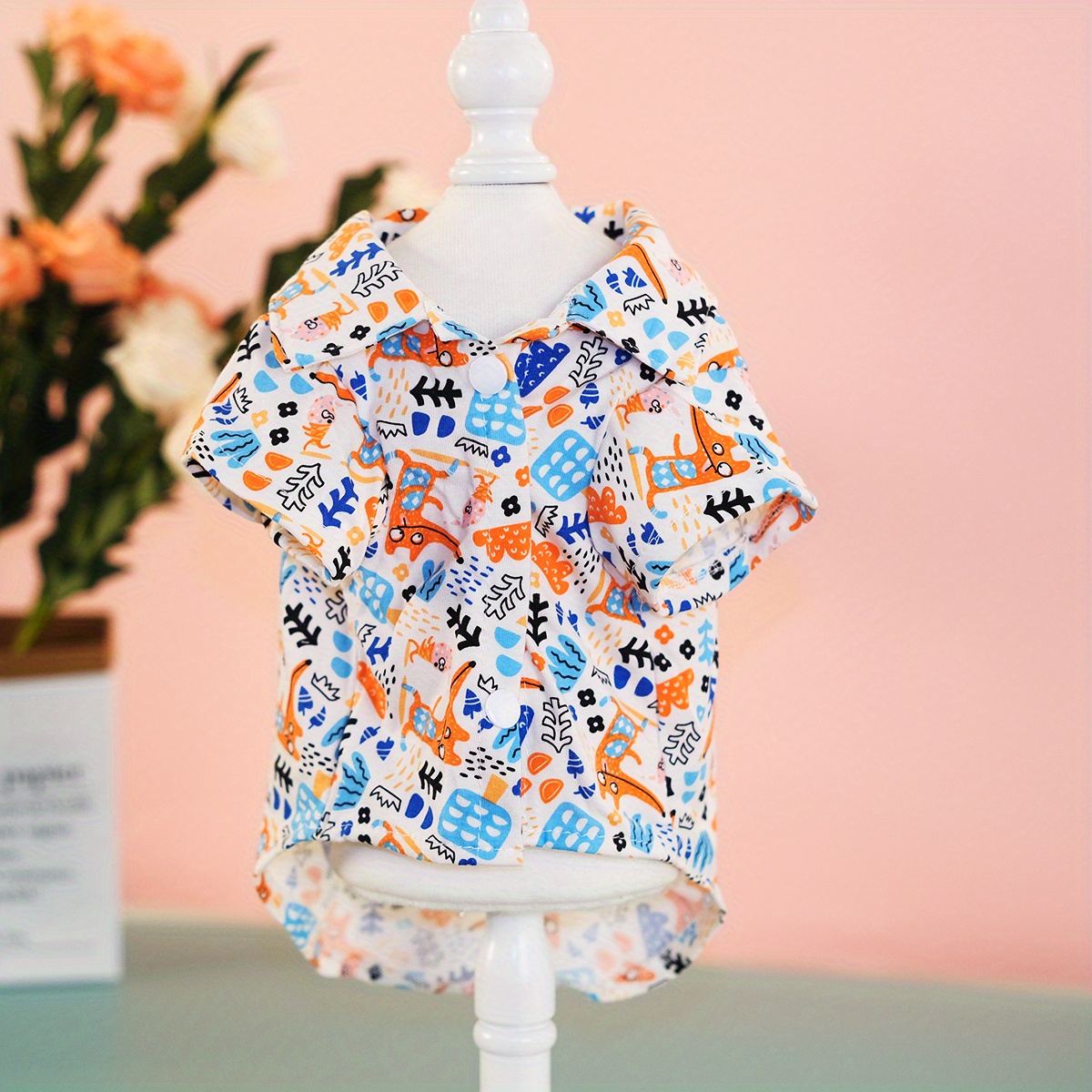 Dog Shirt Summer Pet Shirts Cute Printed Cartoon Puppy Shirts Clothes ...