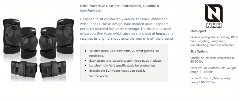 Knee Pads Elbow Pads Wrist Guards Protective Gear Set - Temu New Zealand