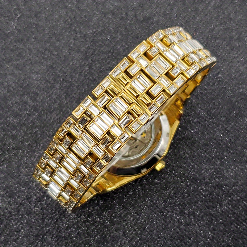 1pc Automatic Hollow Mechanical Watch Mens Mechanical Wristwatch Full ...