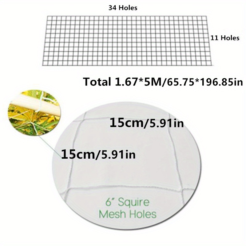 Plant Trellis Netting Heavy duty Polyester Plant Support - Temu